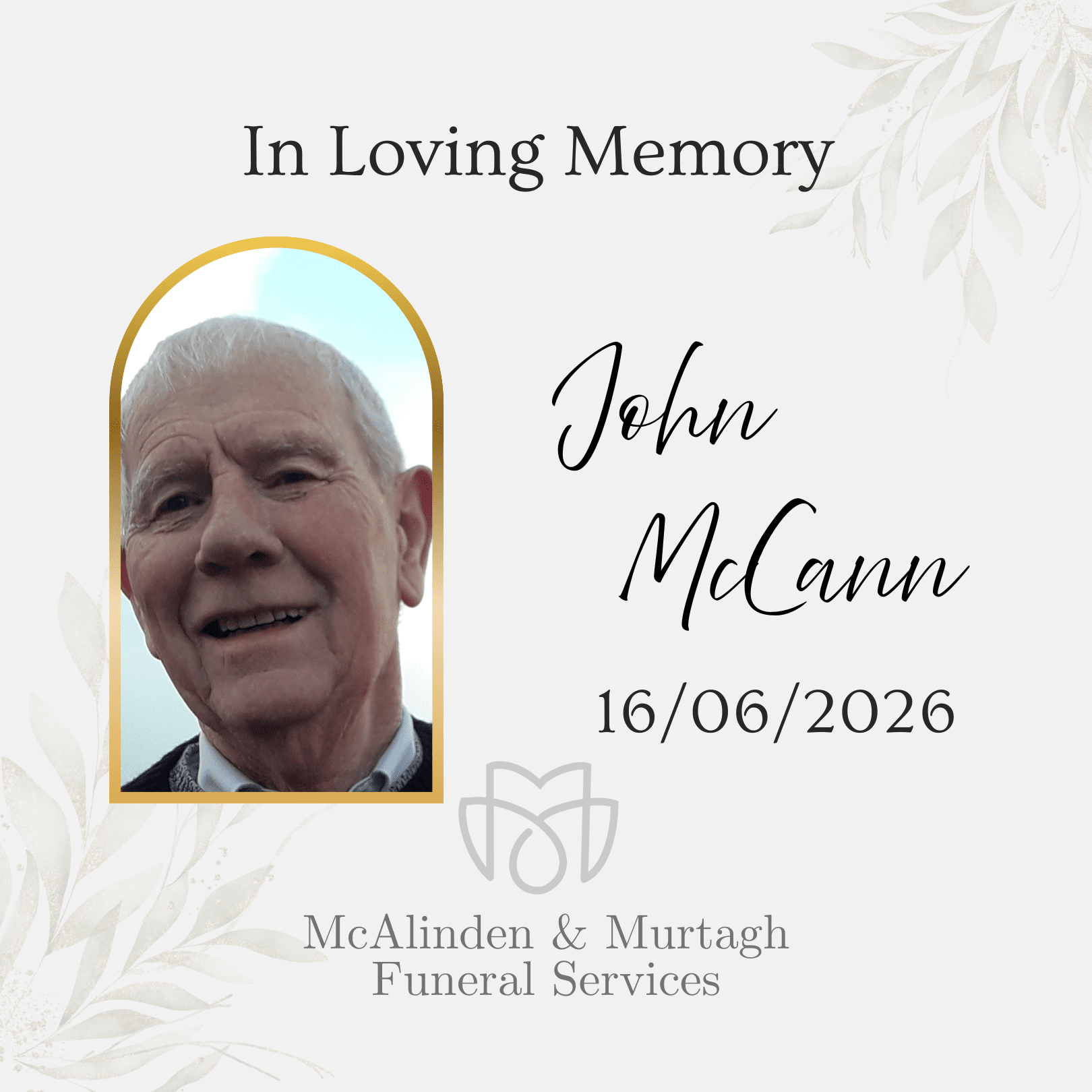 The Late John McCann - McAlinden & Murtagh